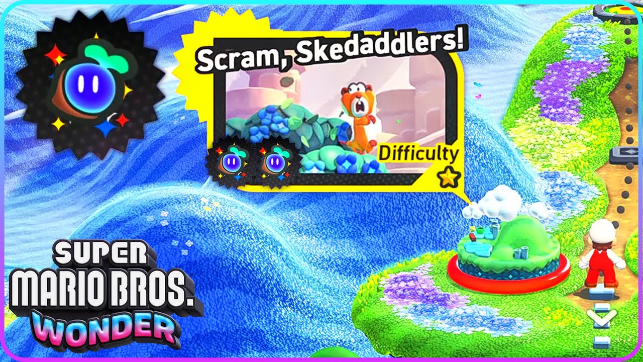 Scram, Skedaddlers! - All Wonder Seeds Super Mario Bros. Wonder - YouTube