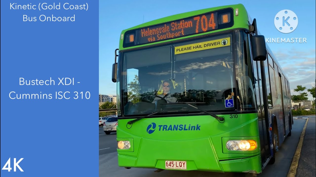 Kinetic (Gold Coast) Bus Onboard - Bustech XDI - Cummins ISC 310 - YouTube