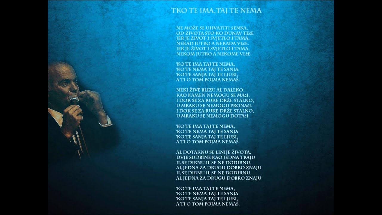 Zvonko Bogdan-Ko te ima,taj te nema - YouTube