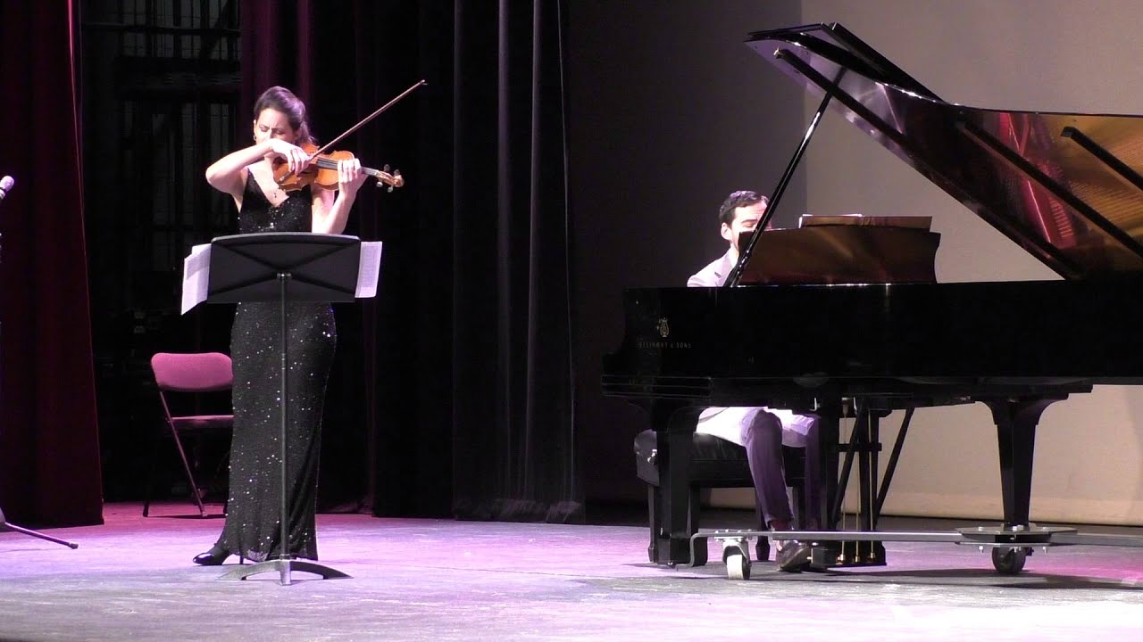 Gabrielle Fink, violin; Yoni Levyatov, piano play Beethoven 10 mv 2 & 3 ...