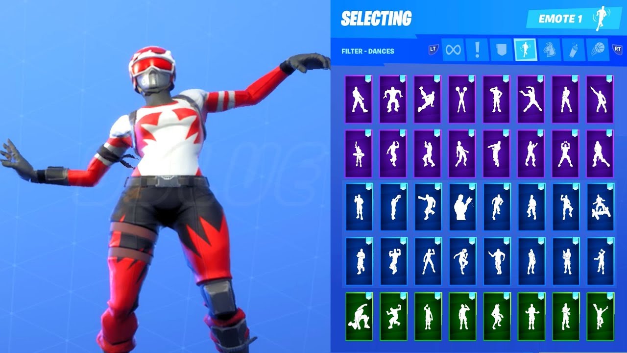 MOGUL MASTER (CAN) SKIN SHOWCASE WITH ALL FORTNITE DANCES & EMOTES ...