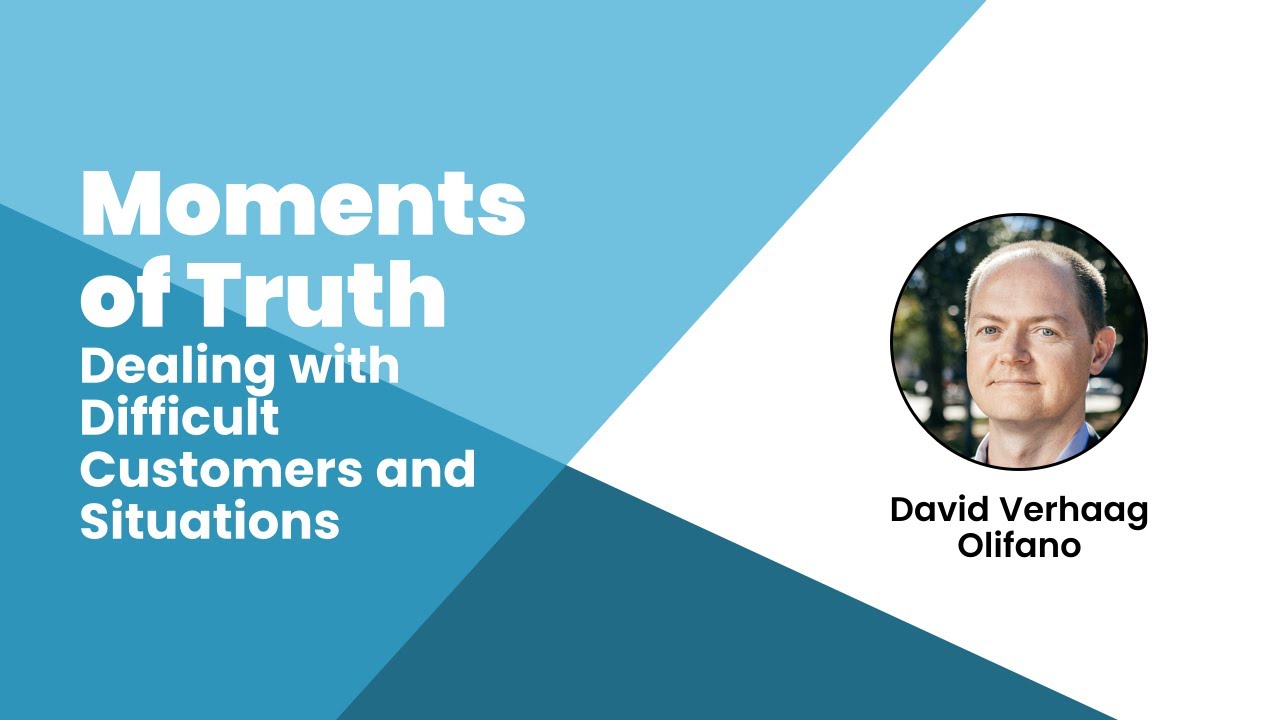 David Verhaag: Dealing with Difficult Customers & Situations - YouTube