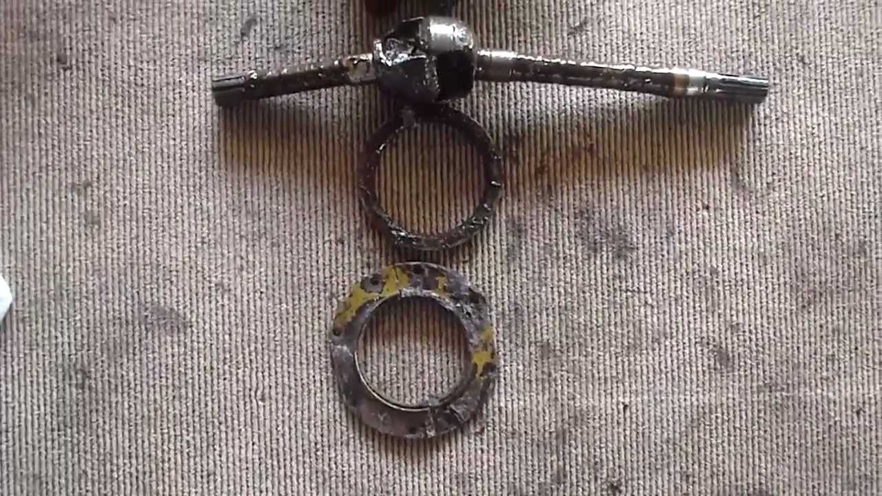 Willys Jeep CJ3B restoration, rear axle parts - YouTube