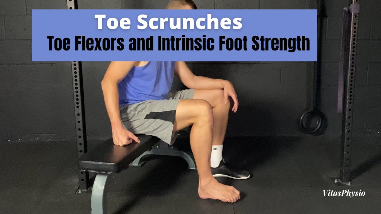 Toe Scrunches - Toe Flexors and Intrinsic Foot Strength - YouTube