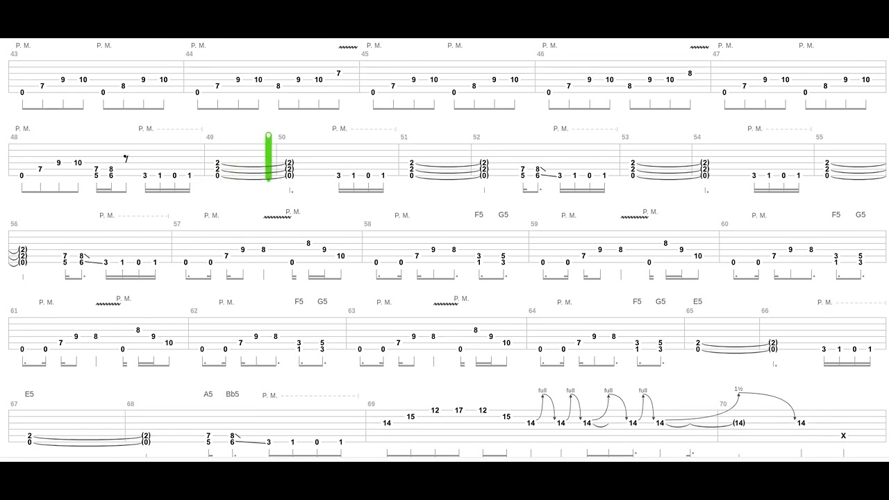 Dead Skin Mask Tab by Slayer + Guitar only + Guitar tab - YouTube