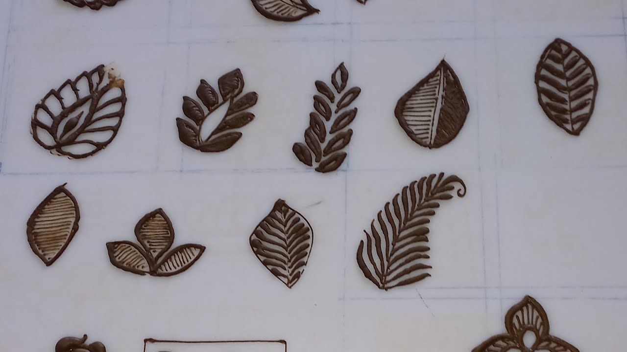 #besic mehndi leaf practice #different design practice #ytviral # ...