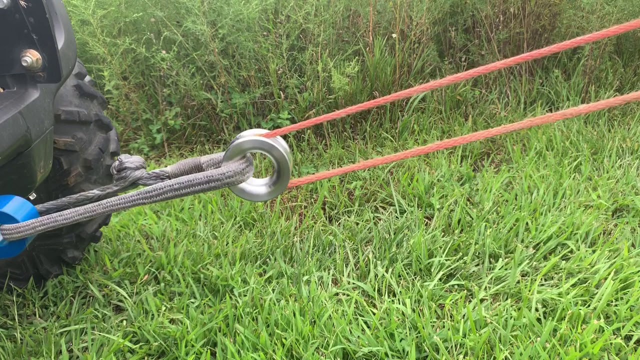Winch Ring in action with Custom Splice Fang - YouTube