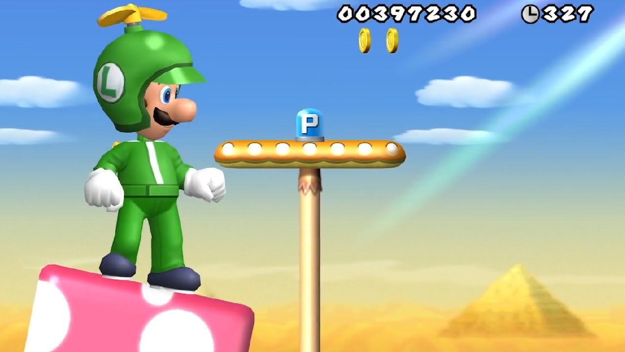 Giant New Super Mario Bros. Wii Luigi - Walkthrough - #02 - YouTube