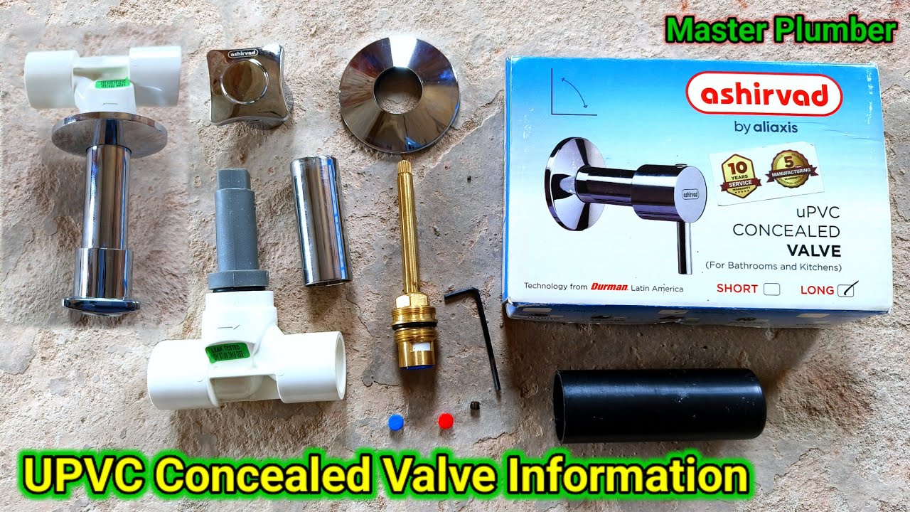 UPVC Concealed Valve Exposed Part Unboxing And All Part Name, #plumbing ...
