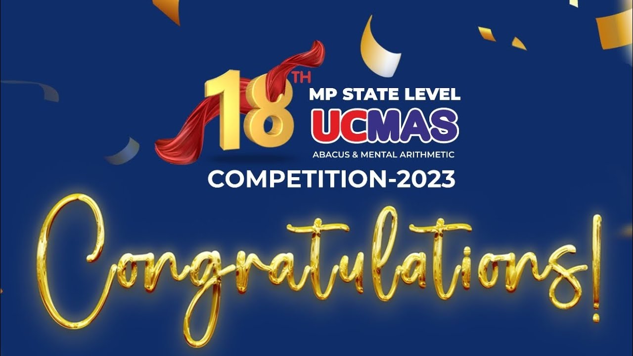 UCMAS MP 18th state level competition, graduation 🎓 ceremony, prize 🏆 ...