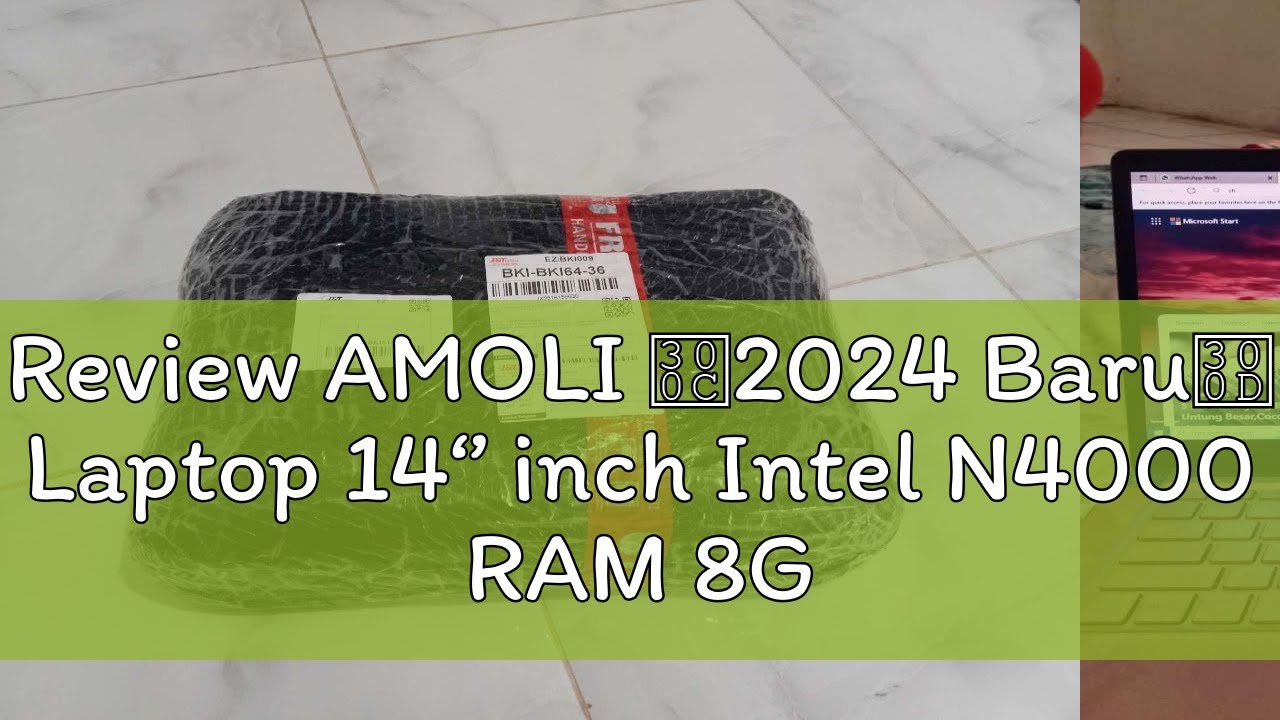 Review AMOLI 「2024 Baru」 Laptop 14‘’ inch Intel N4000 RAM 8G+256GB SSD ...
