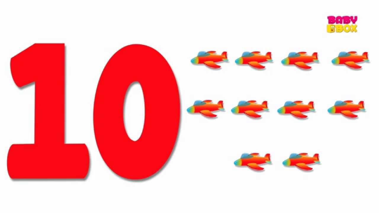 Aeroplane Numbers | Learn numbers from 1 to 10 - YouTube