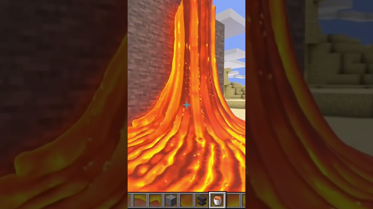 Realistic lava #minecraft #physics #realisticminecraft #mod By: Steveee ...