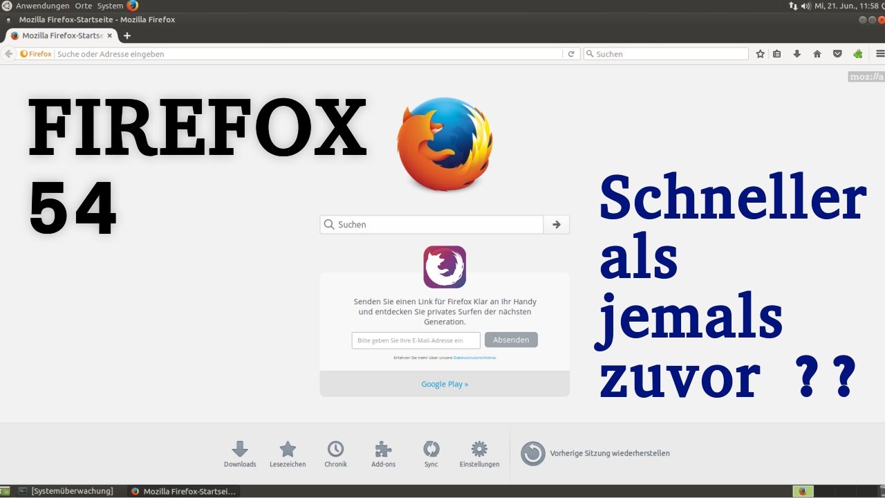 💾 Veraltet 💾 - Firefox 54 | Schneller als jemals zuvor? | Linux Deutsch ...