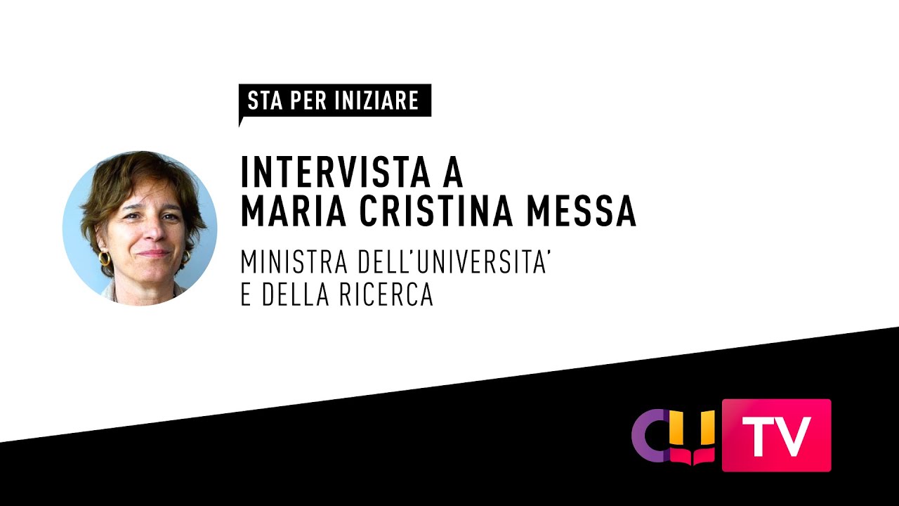Intervista a Maria Cristina Messa - Ministra dell'Università e della ...