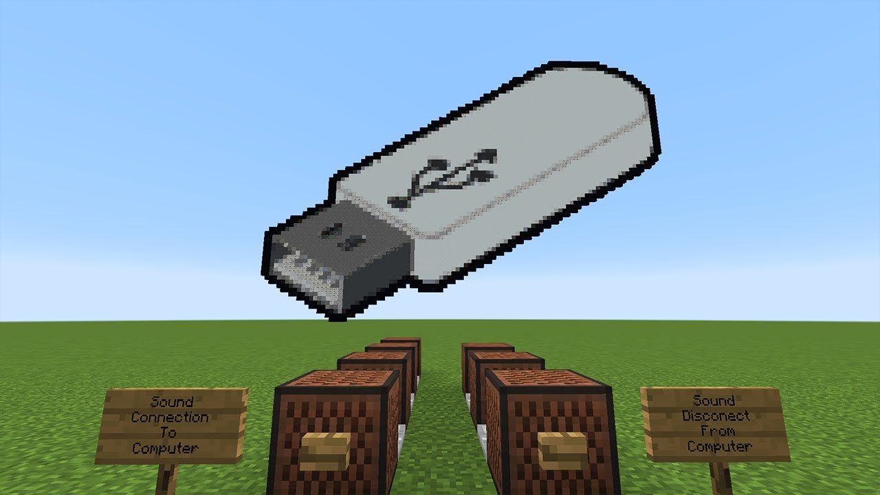 USB in minecraft - Note block version - YouTube