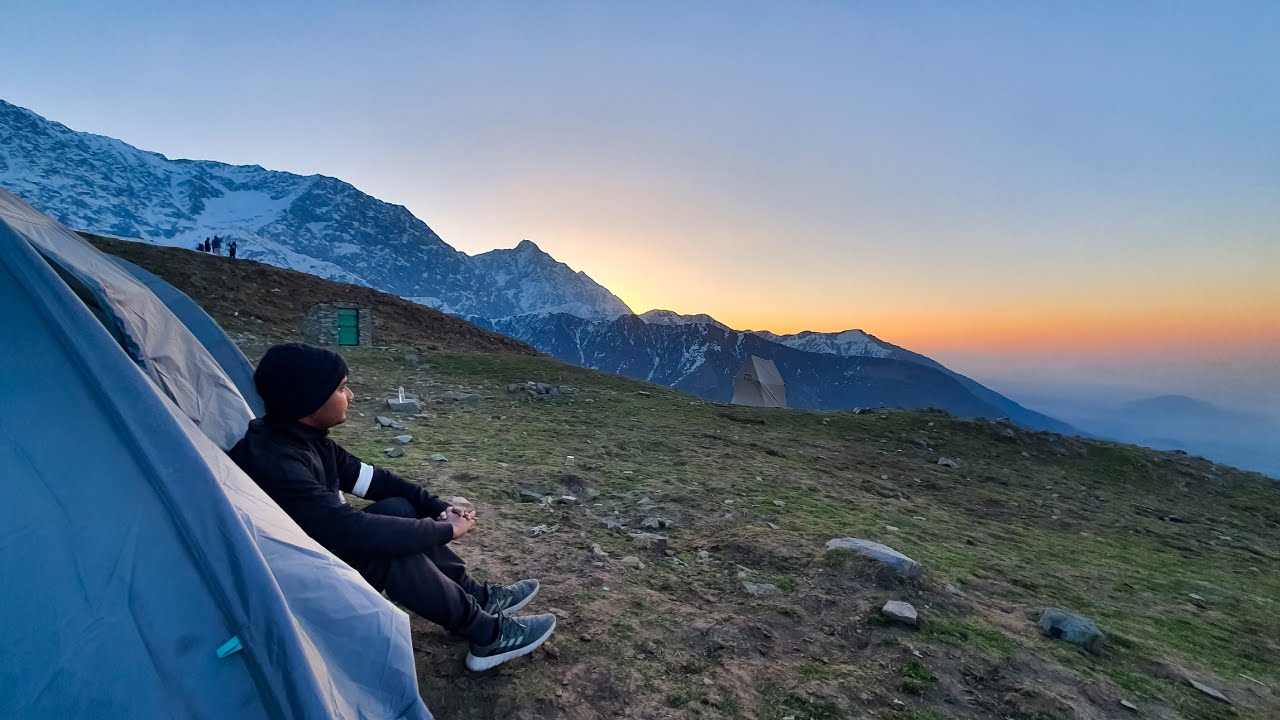 Sunrise and Morning dance in triund trek to snowline - Part 3 | Arif ...