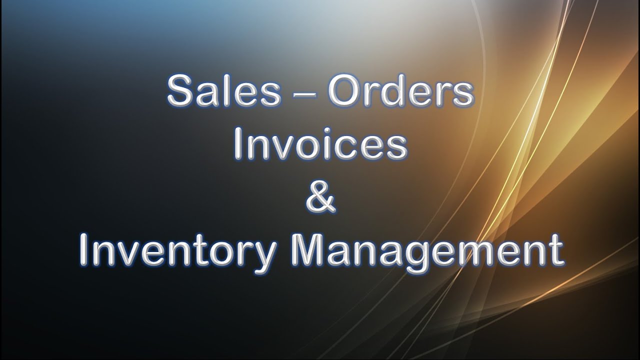 Invoice Process with Inventory Management System - YouTube