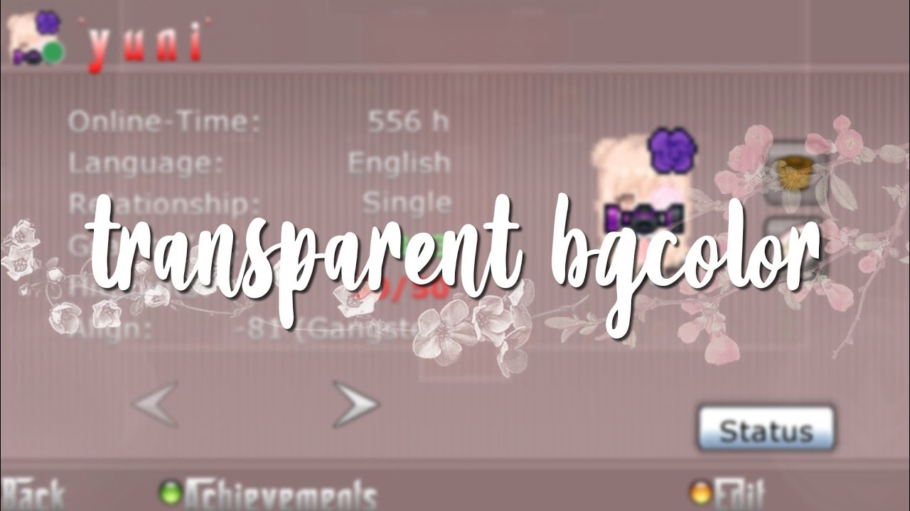 transparent bgcolor | Graal Era - YouTube