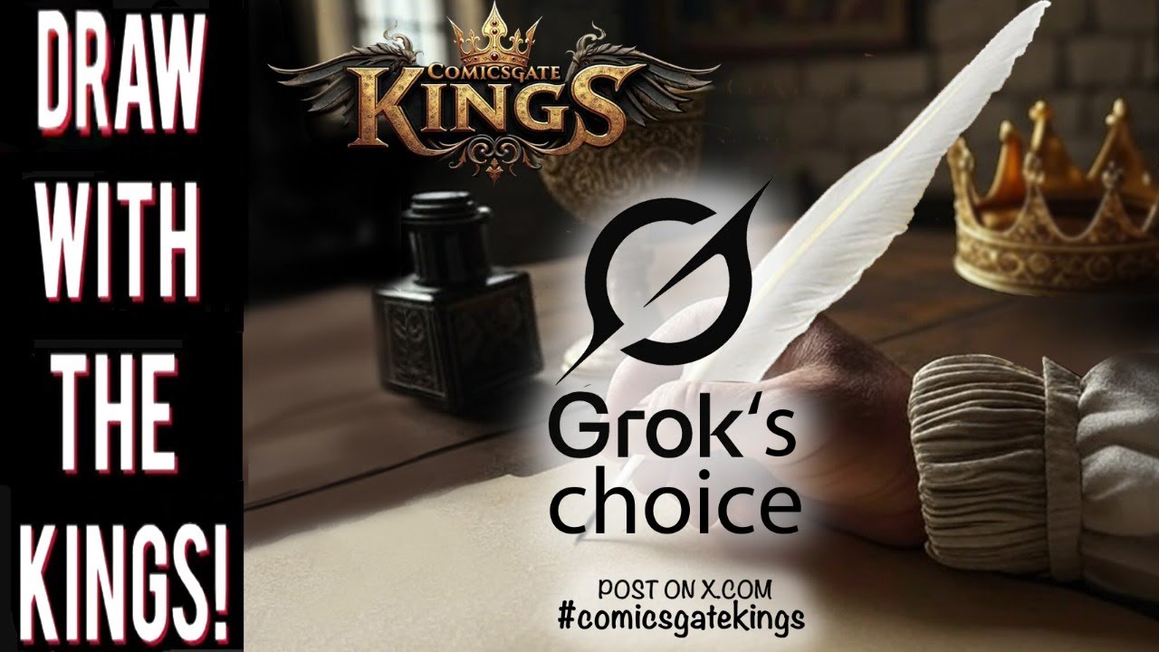 COMICSGATE KINGS! Let's Draw...whatever GROK tells us to draw! - YouTube