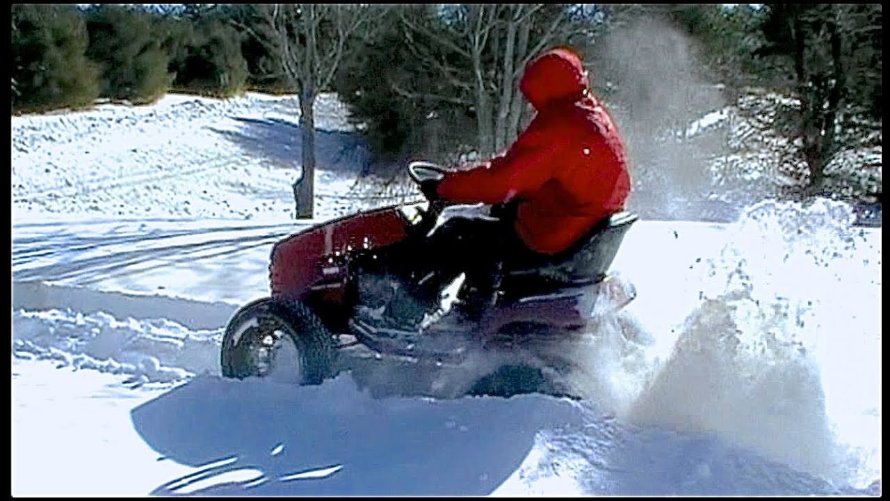 Lifted Mudding Mower Blizzard Bash - YouTube