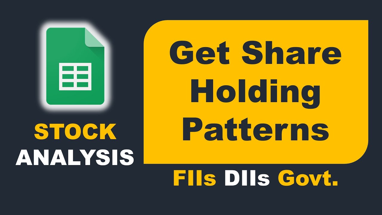 Get Shareholding Pattern of Any Stock in Google Sheets | ImportHTML ...