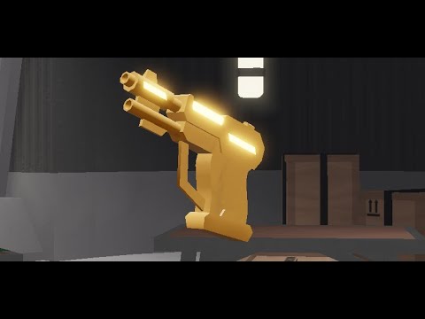 Goldifying the handgun in Roblox Rivals - YouTube