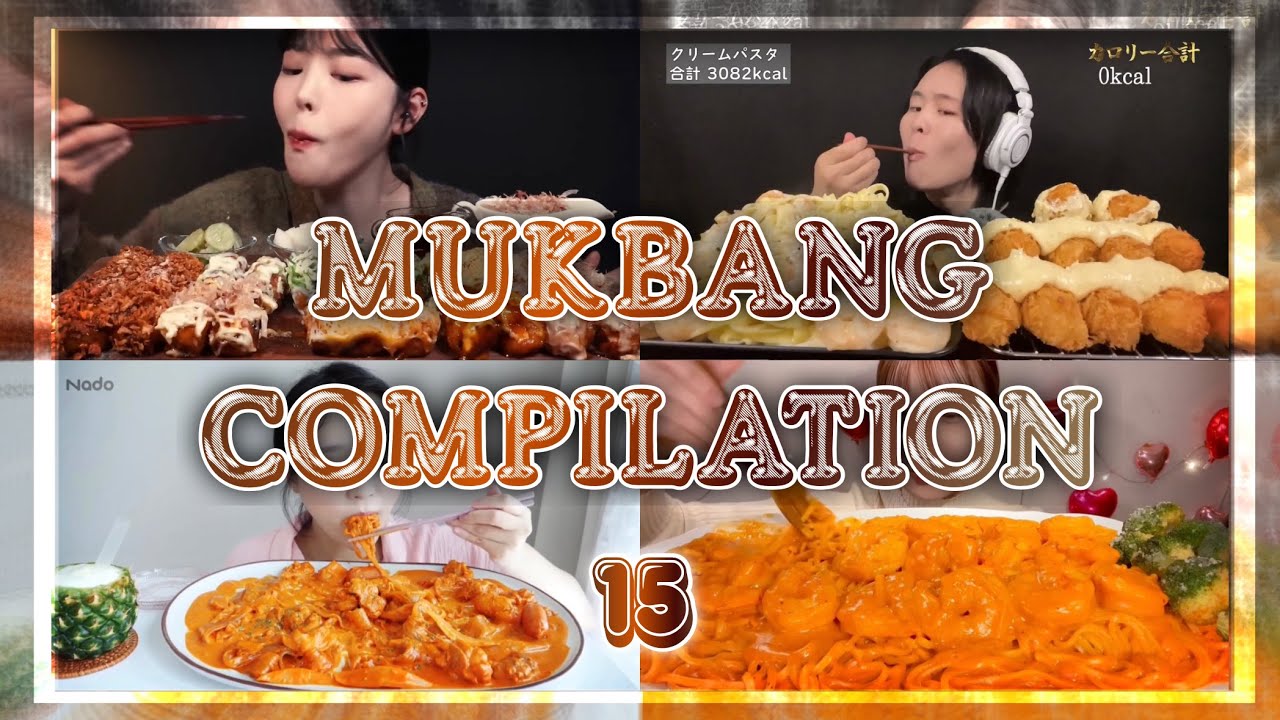 🍤 ASMR MUKBANG COMPILATION [15] | satisfying #asmr #mukbang # ...