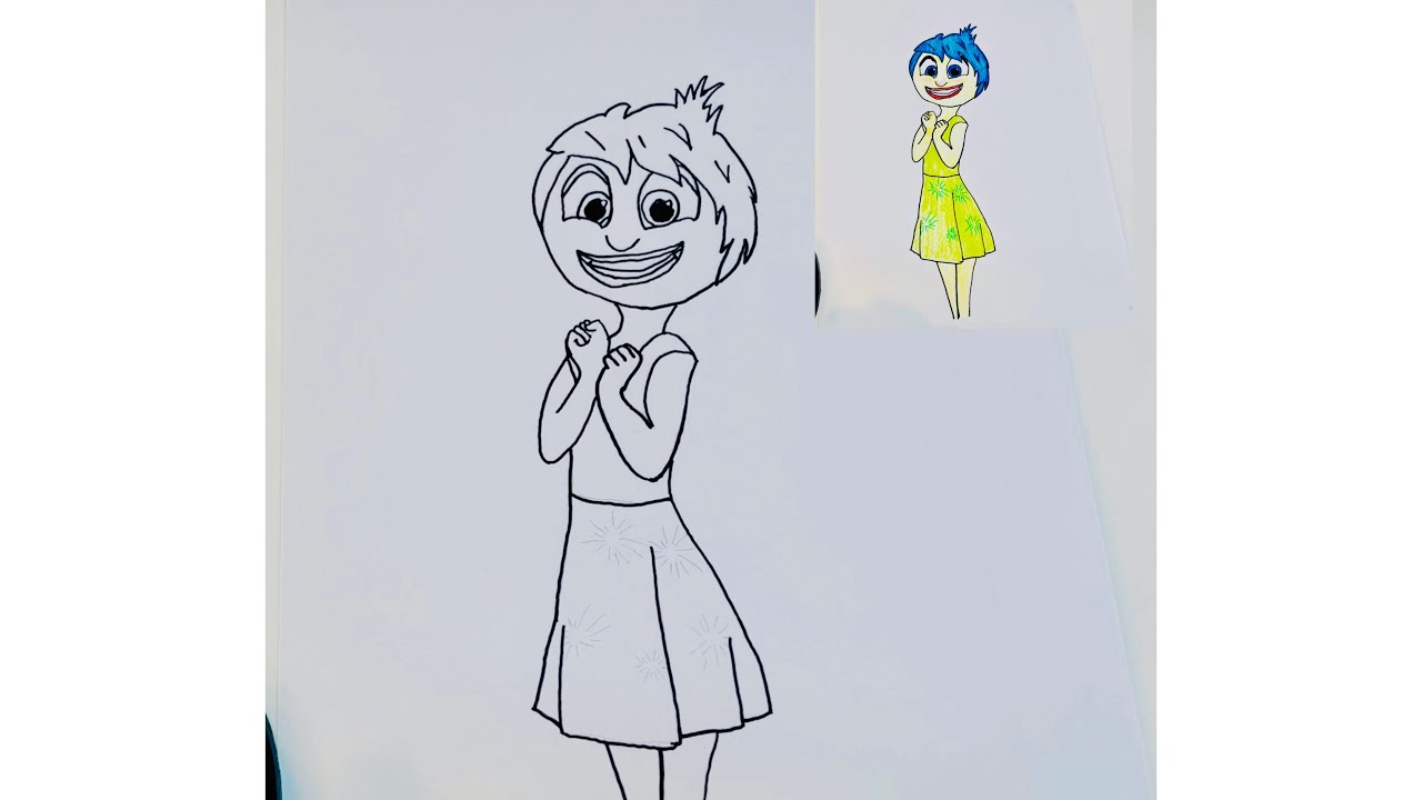 Inside out 2 character coloring Pages for kids | Joy drawing and ...