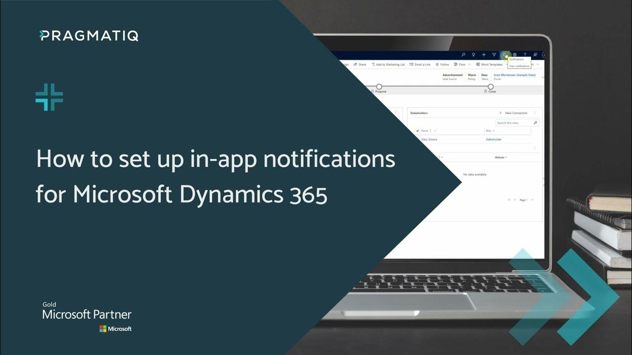 How To Set Up In App Notifications For Microsoft Dynamics 365 Youtube