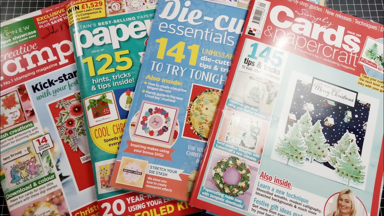 LIVE | UK Christmas Craft Magazines & Craft Haul - YouTube