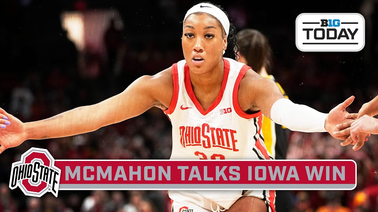 Cotie McMahon Talks 33 Point Game & Win Over Second-Ranked Iowa | B1G ...