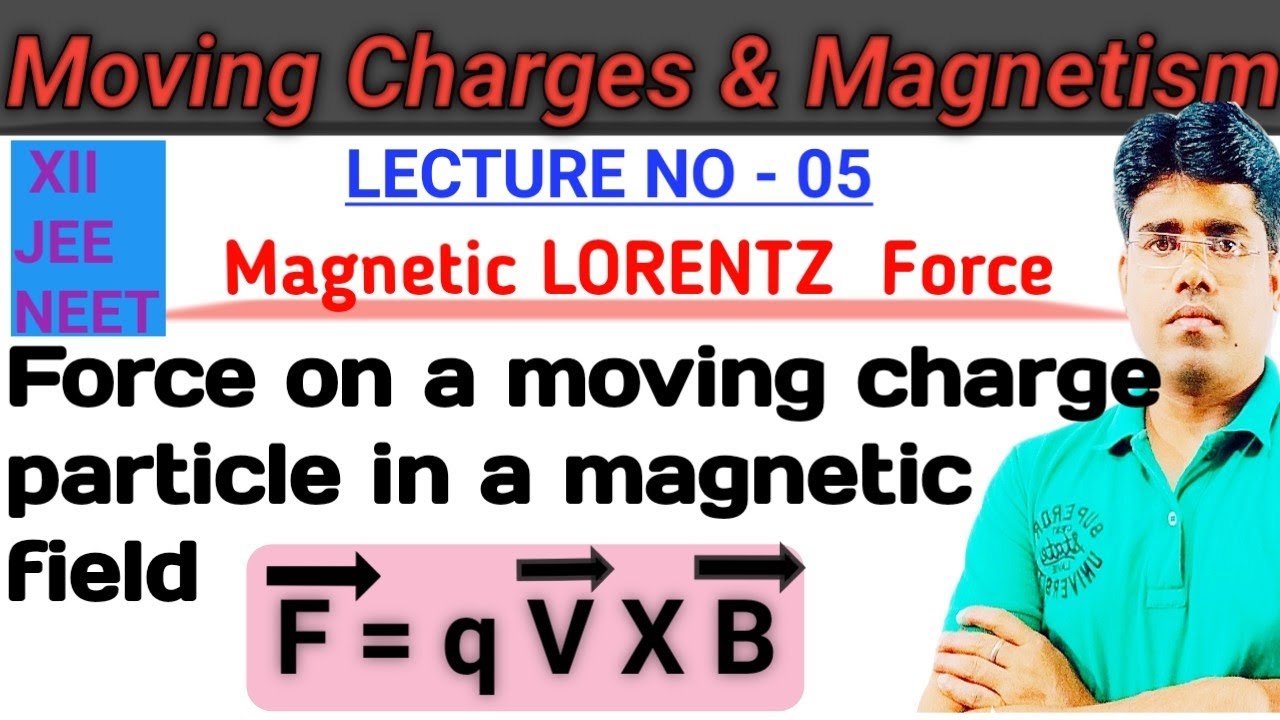 Physics-12 Moving charges & magnetism I Force on a moving charge in a ...