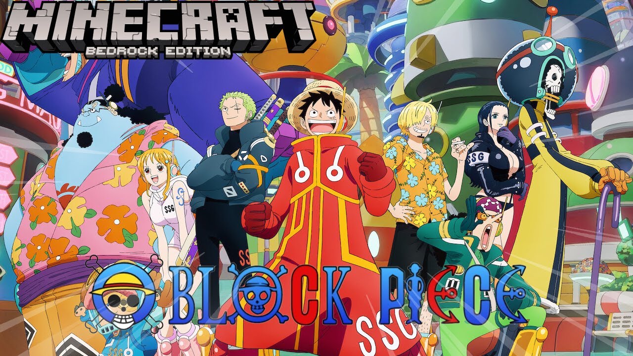 🚨SPOILER!!NOVA MELHOR ADDON DE ONE PIECE PARA MINECRAFT PE! 😱🛳️ Block ...