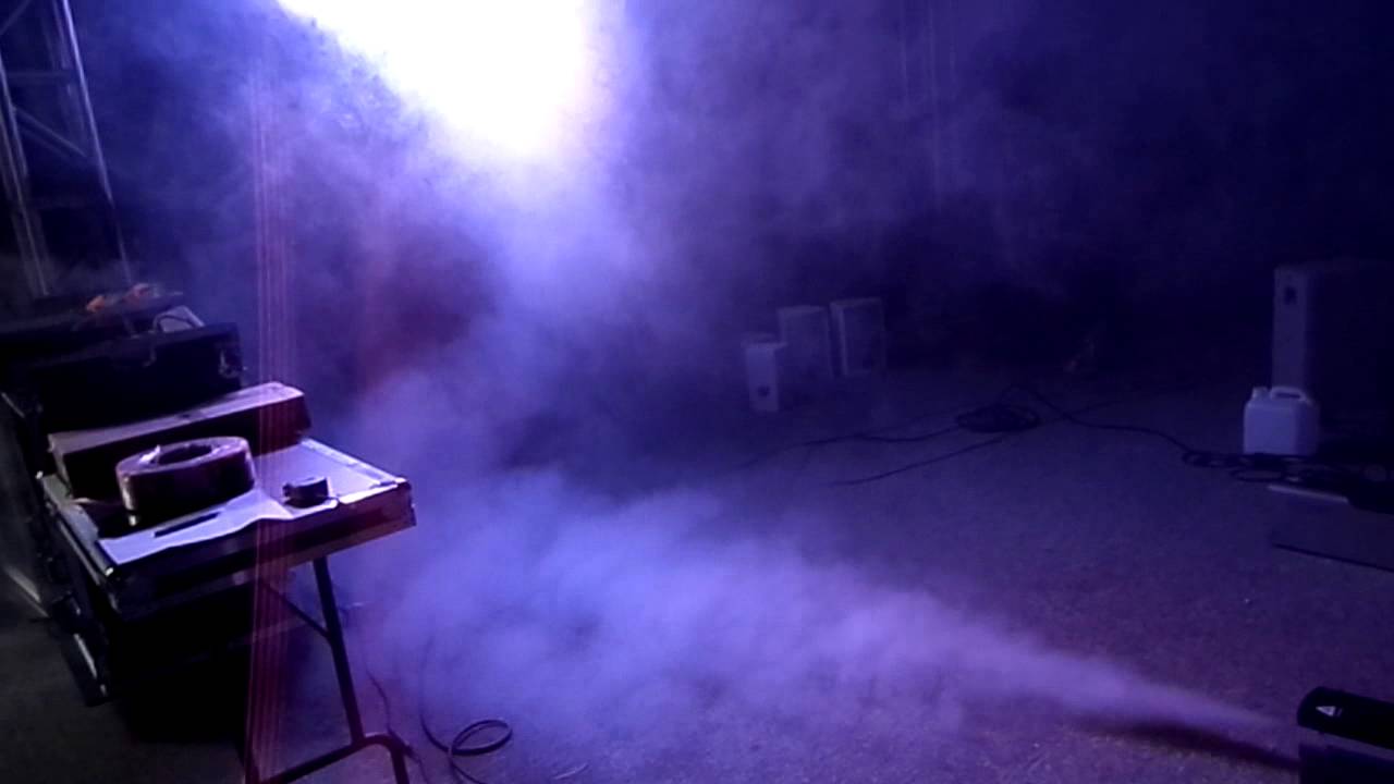 1200w fog machine effect STR stage lighting - YouTube