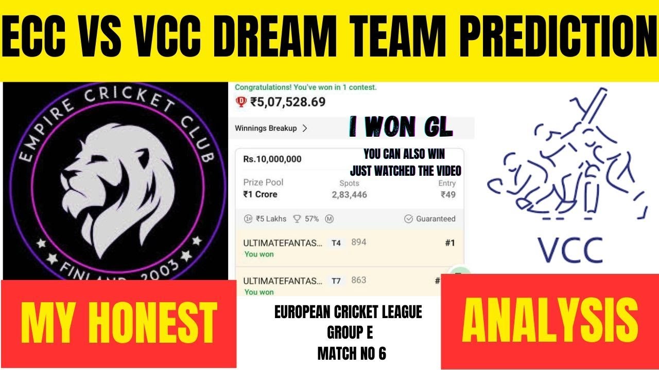 ECC vs VCC, Empire cc vs Voorburg 6th ECL T10 Group E, ECC vs VCC ECL T10 #ECLT10 #dream11 # ...