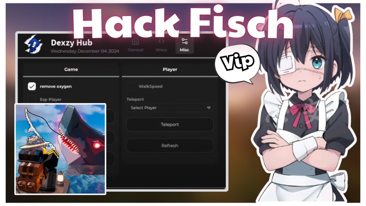 Cách Hack Fisch Update Auto Fish, Auto Megalodon | Script Hack Fisch ...