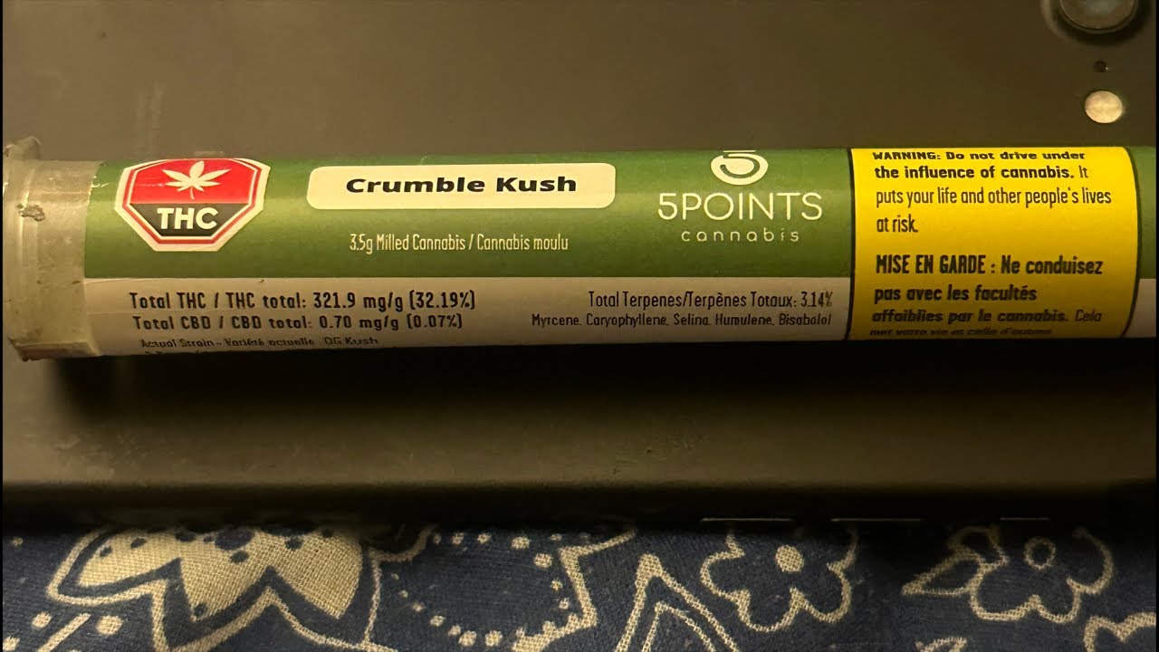 Crumble Kush 32.7% 🫠 THC INDICA 🫣 - YouTube