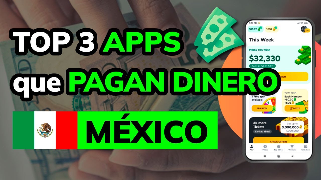 🤑 5 Mejores APPS para Ganar Dinero Real en México (2026) - YouTube