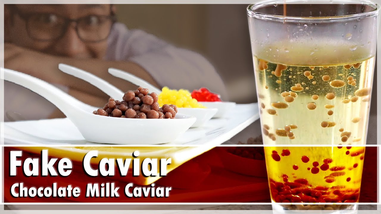 Molecular Gastronomy Series| Fake Caviar| Chocolate Milk Caviar ...