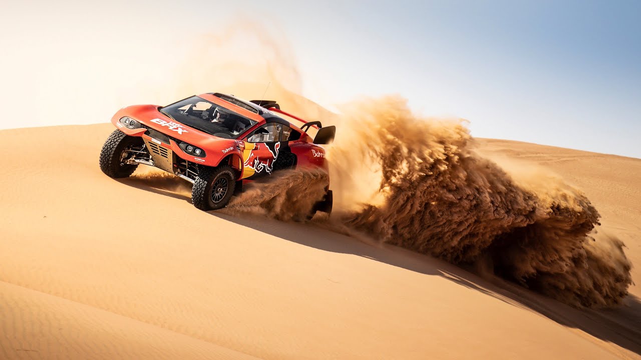 #Dakar2022 Sébastien Loeb testing Prodrive Hunter T1+ for Rally Dakar ...