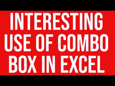 Interesting use of combo box control in Excel - YouTube