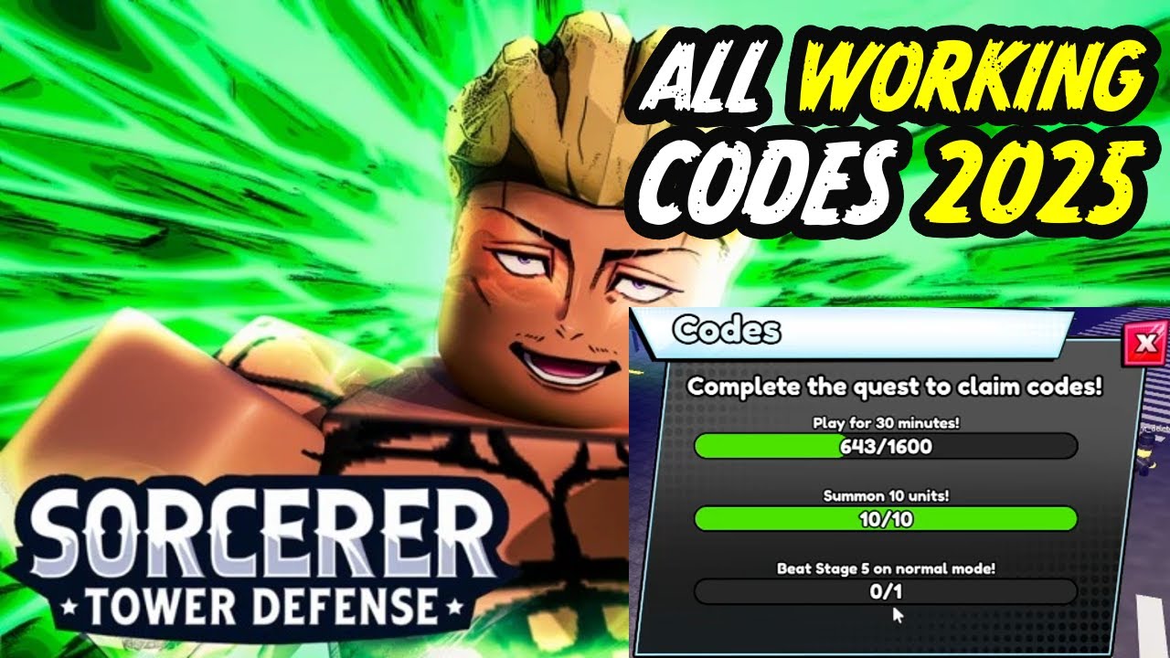 Sorcerer Tower Defense Codes March 2025 ⚠️New⚠️ALL WORKING CODES For ...