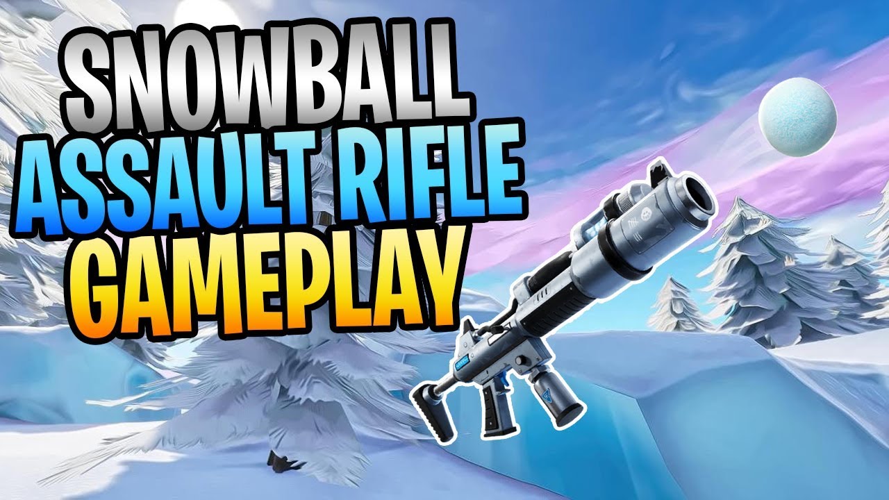 FORTNITE - New BLIZZARD BLITZER Assault Rifle Shoots Snowballs! Save ...