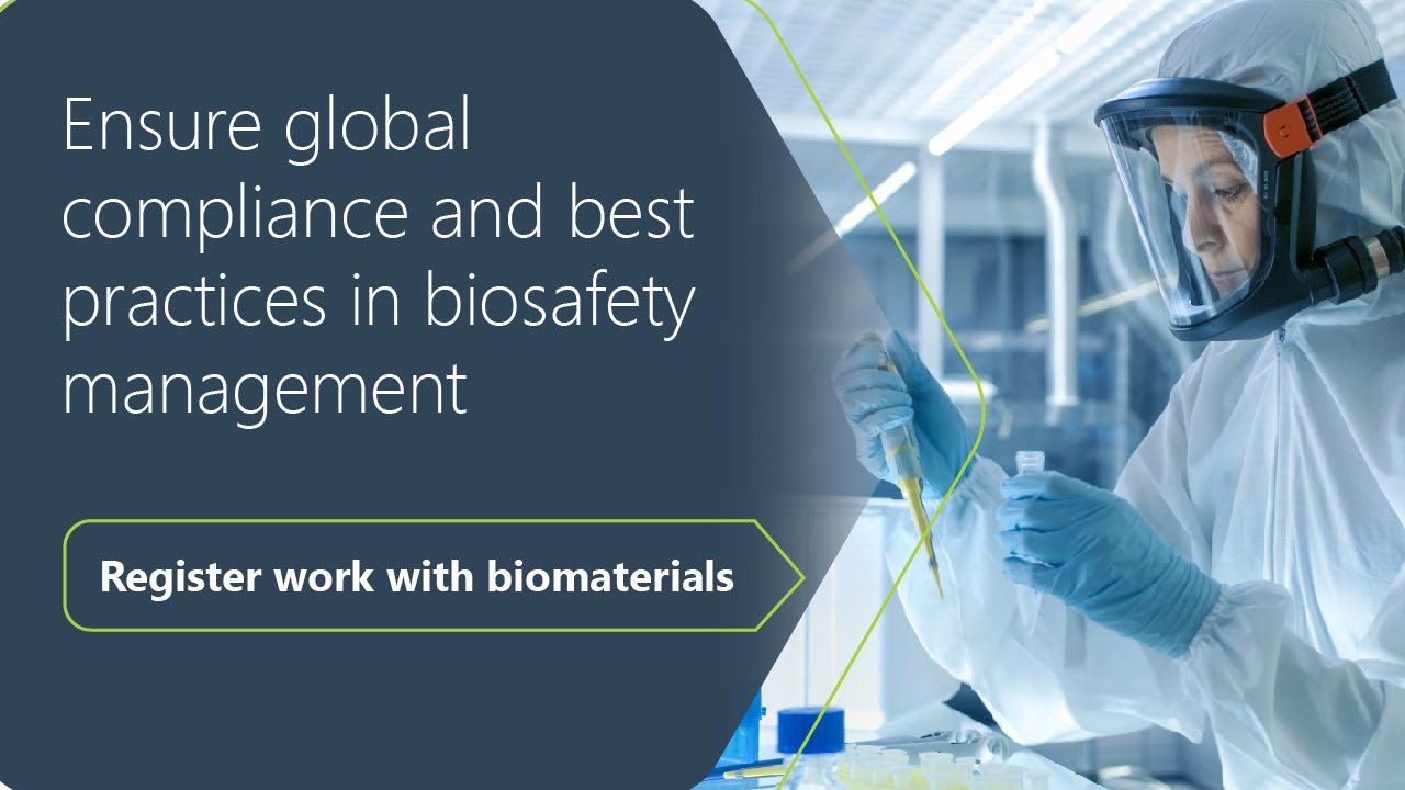 Biosafety Management: Register your work with biomaterials - YouTube