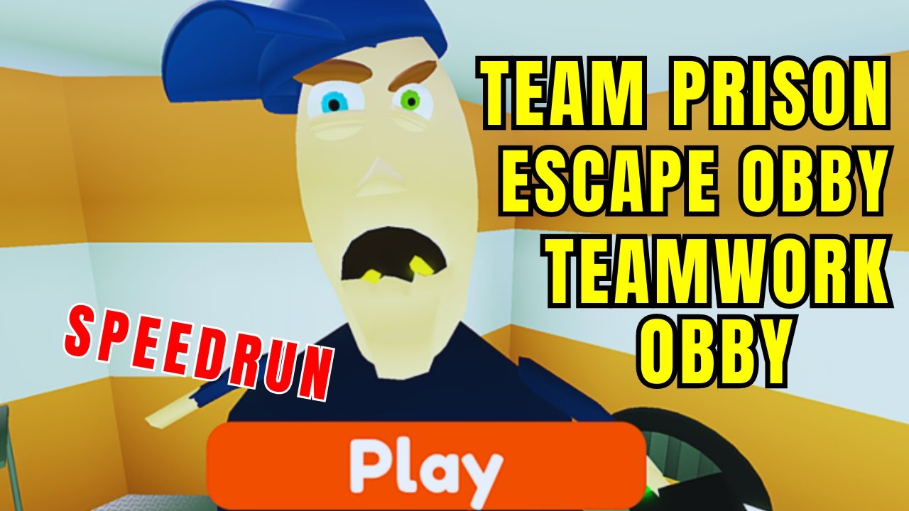 TEAM PRISON ESCAPE TEAMWORK OBBY ROBLOX GAMEPLAY WALKTHROUGH SPEEDRUN # ...