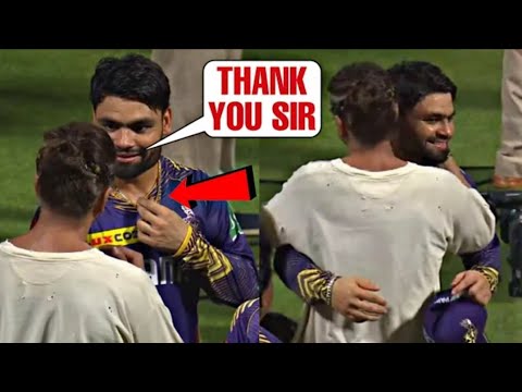Shahrukh khan Gifted his GOLD Chain to Rinku Singh after KKR won the ...
