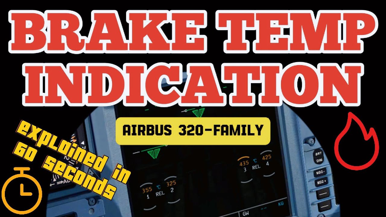 Brake temperature indication: Airbus 320 family. Explained in 60 ...