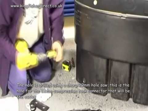 How to fit a loft cistern water tank - YouTube