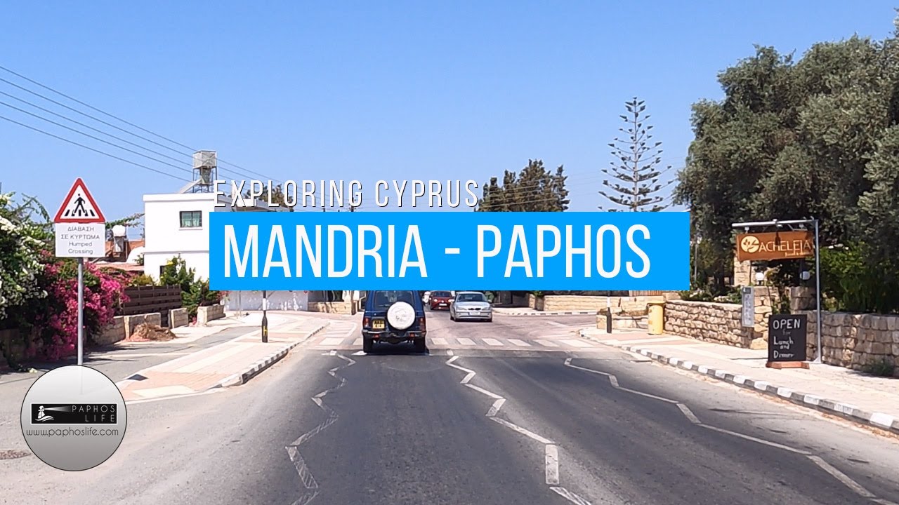 4K Drive From Mandria to Paphos, Cyprus. August 2021 - YouTube